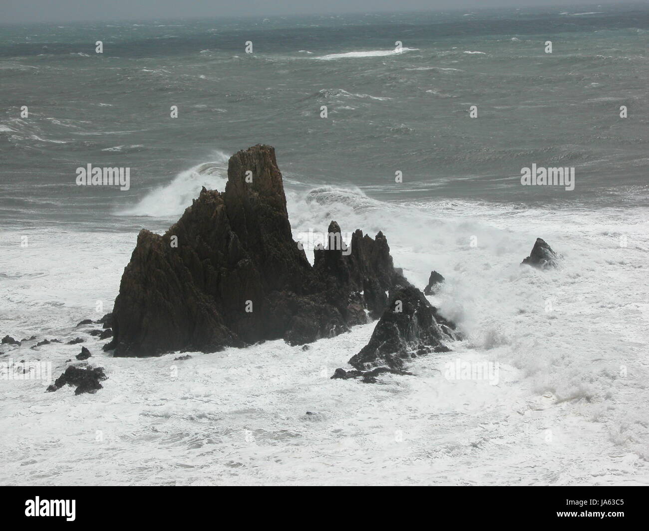 waves, spain, thunder-storm, surf, risacca, surge, breaking of waves ...