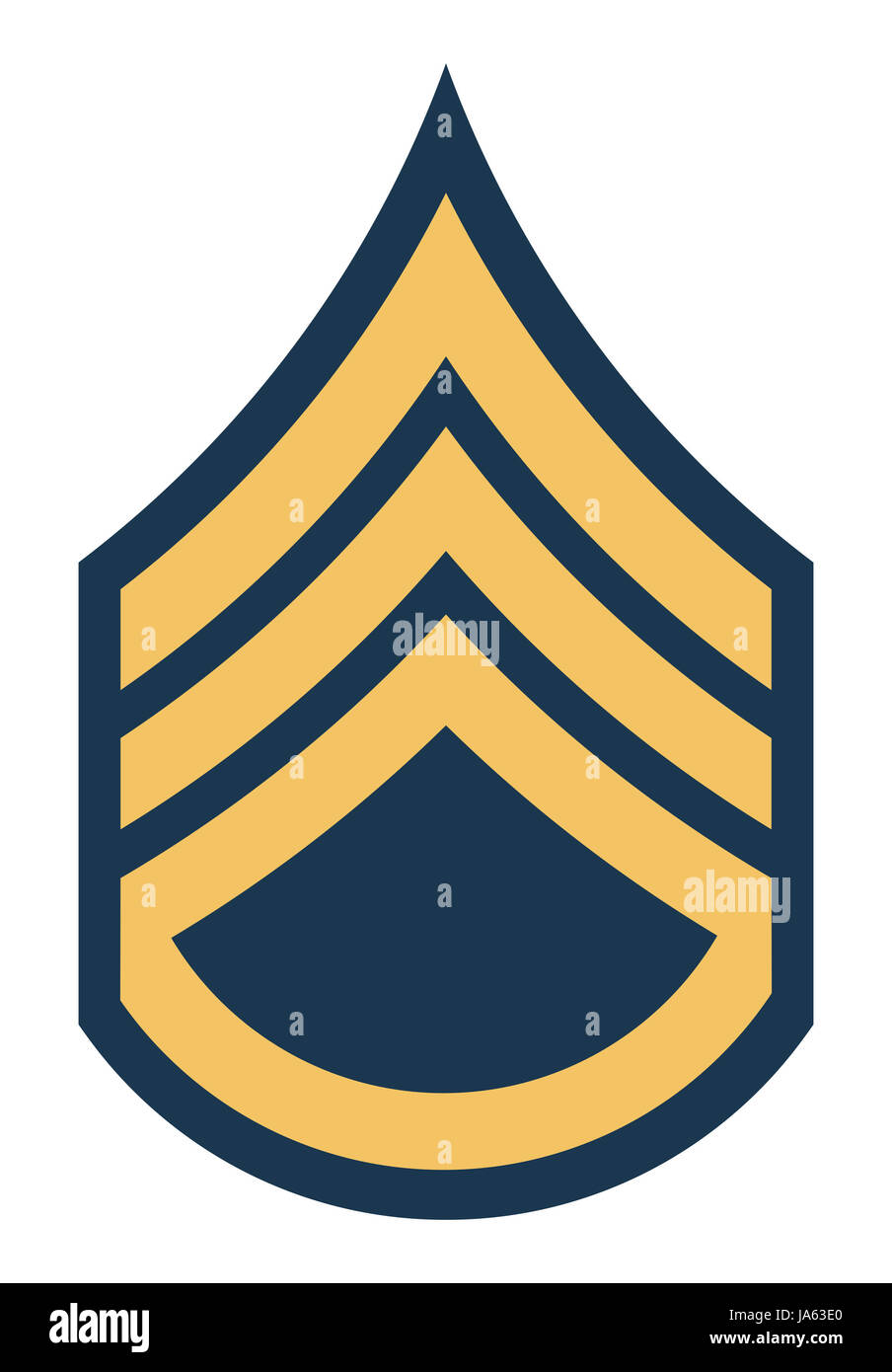 American Staff Sergeant insignia rank badge isolated on white ...