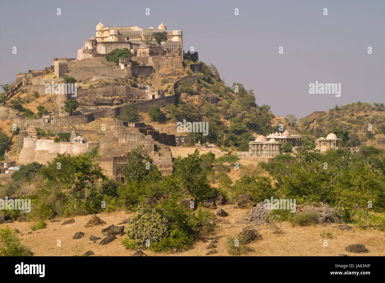 Kumbhalgarh Fort in Rajasthan, India. Built circa in 15th Century AD ...