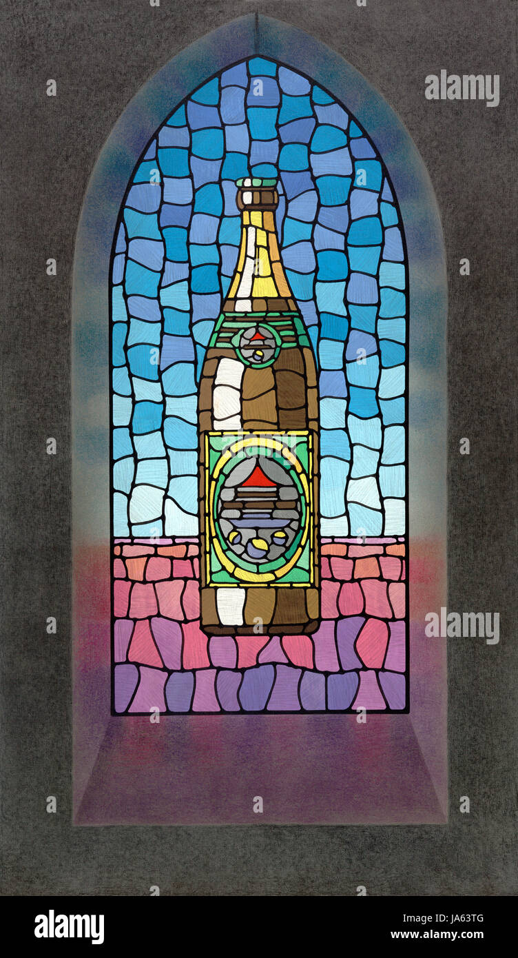 World of beer window hi-res stock photography and images - Alamy