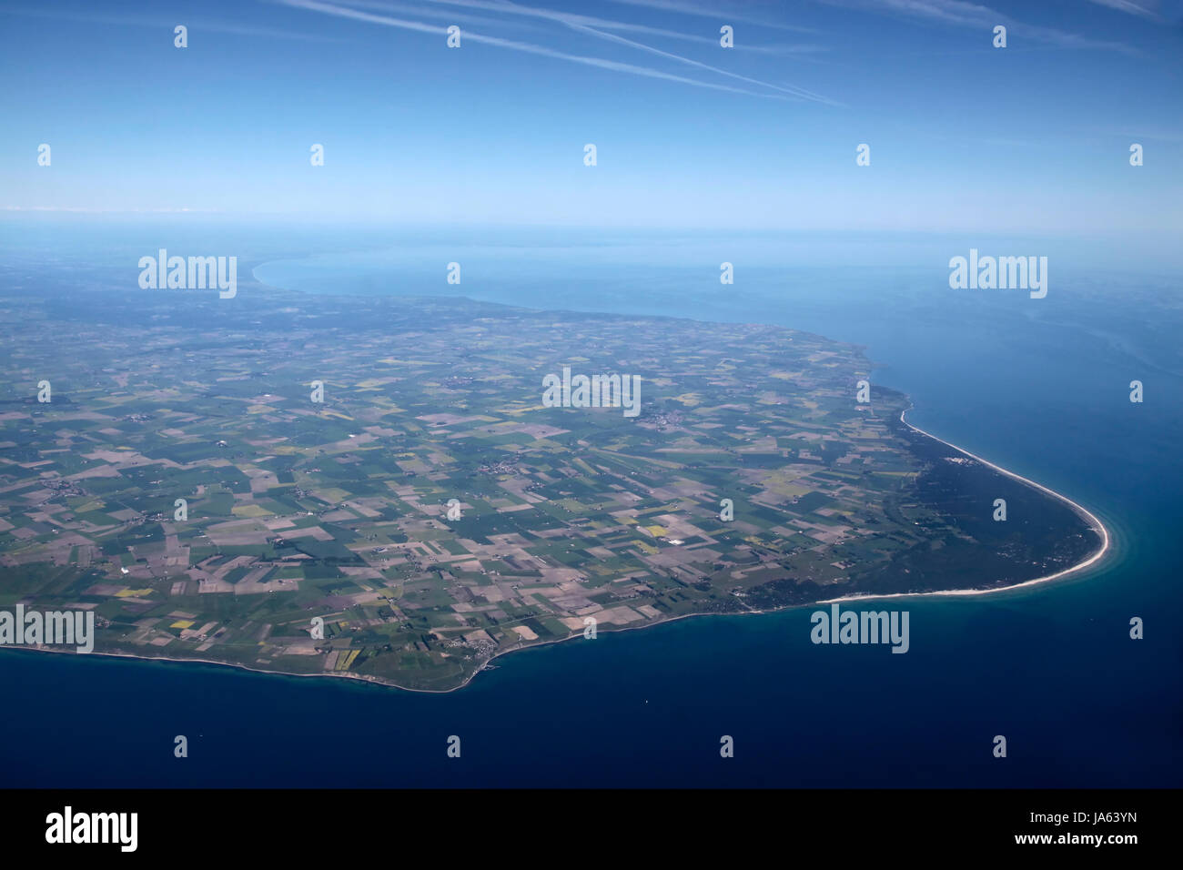 denmark, water, baltic sea, salt water, sea, ocean, aerial photograph ...