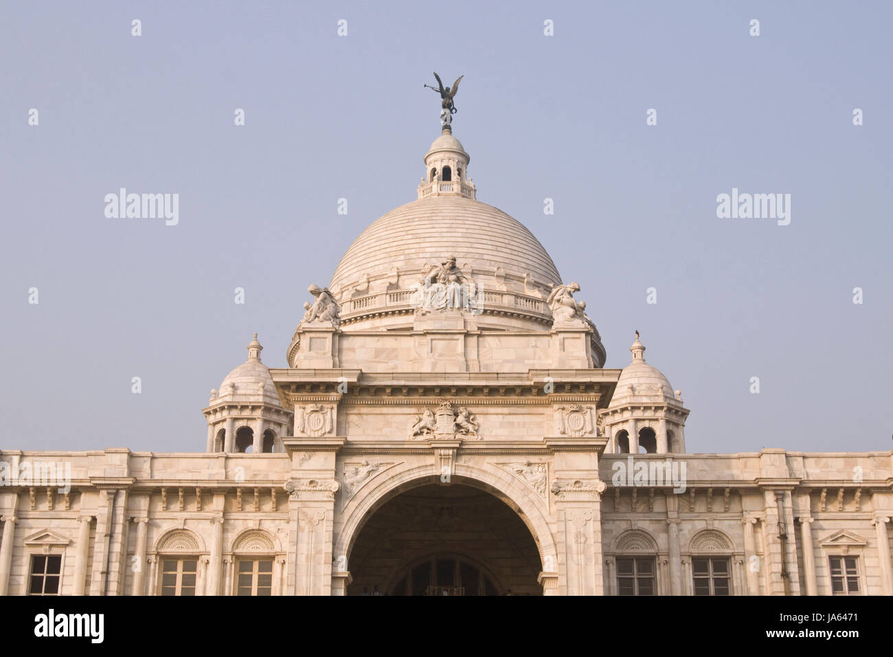Victoria Memorial in Kolkata India. Ornate white marble building ...