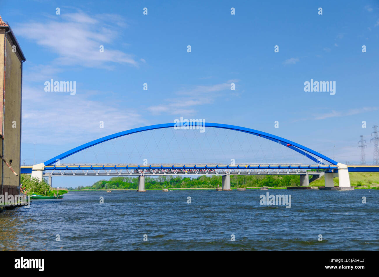 bridge processor, bridge, warehouse, garner, river, water, bridge ...