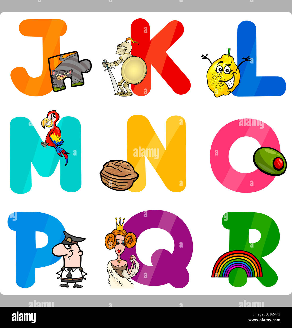 education, illustration, alphabet, cartoon, ABC, learning, child ...