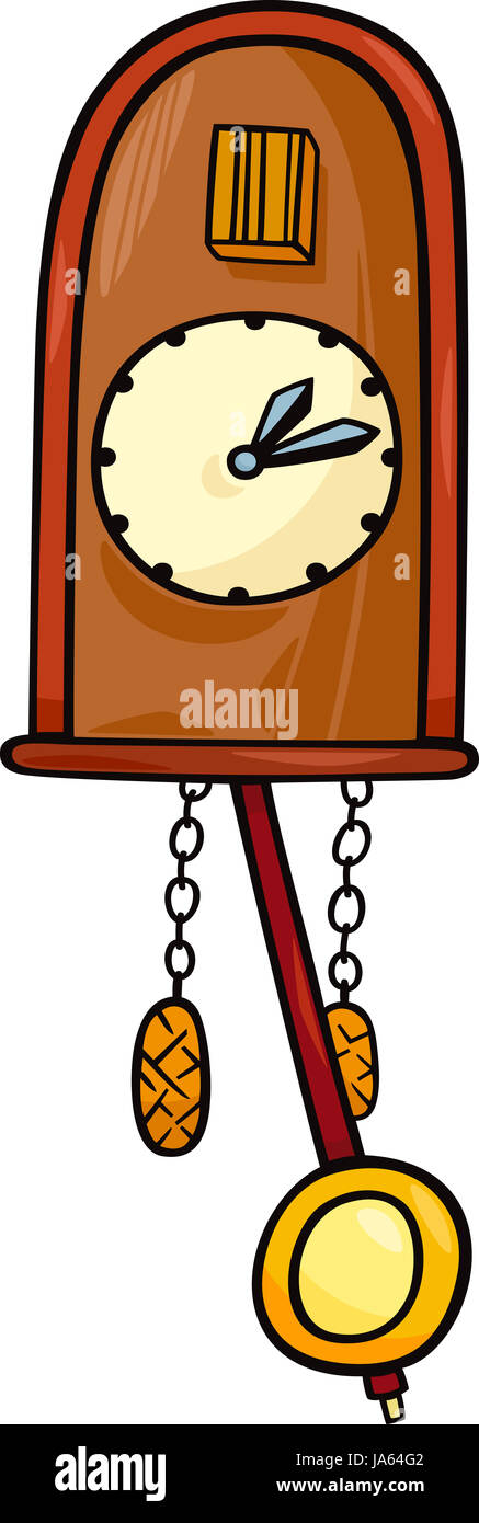 object, clock, illustration, cuckoo, cartoon, cuckoo clock, object, art ...