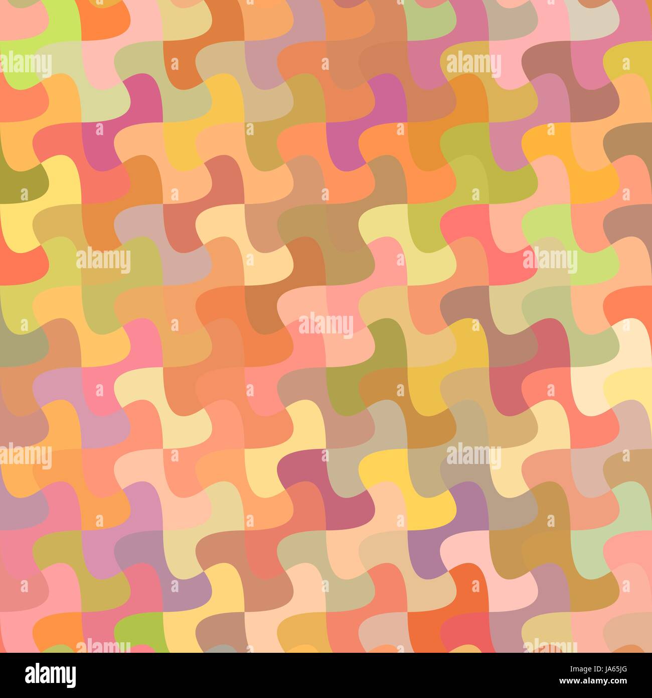 Multicolor curved puzzle pattern background design Stock Vector Image ...