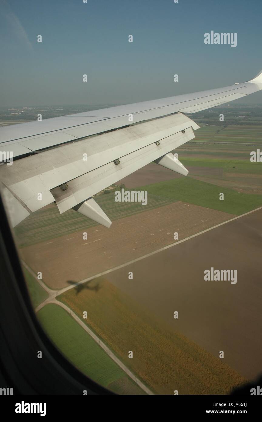 blue, aircraft, aeroplane, plane, airplane, scenery, countryside ...
