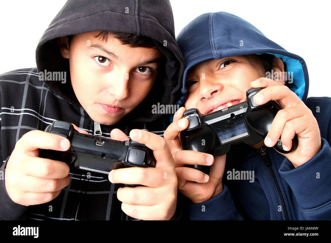 boy playing a video game Stock Photo - Alamy