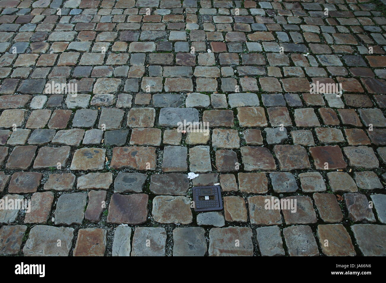 plaster, stones, walk, go, going, walking, plaster, pavement, puddle ...