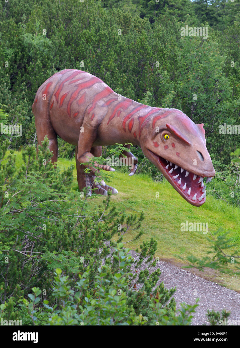 dinos in the forest Stock Photo - Alamy