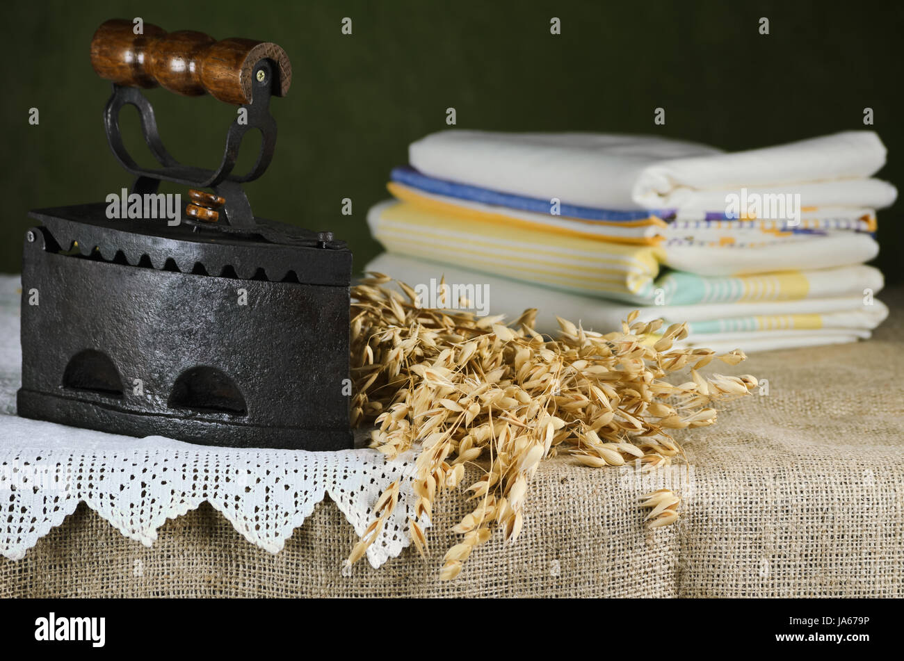 still life, object, grain, vintage, iron, textile, implement, equipment ...