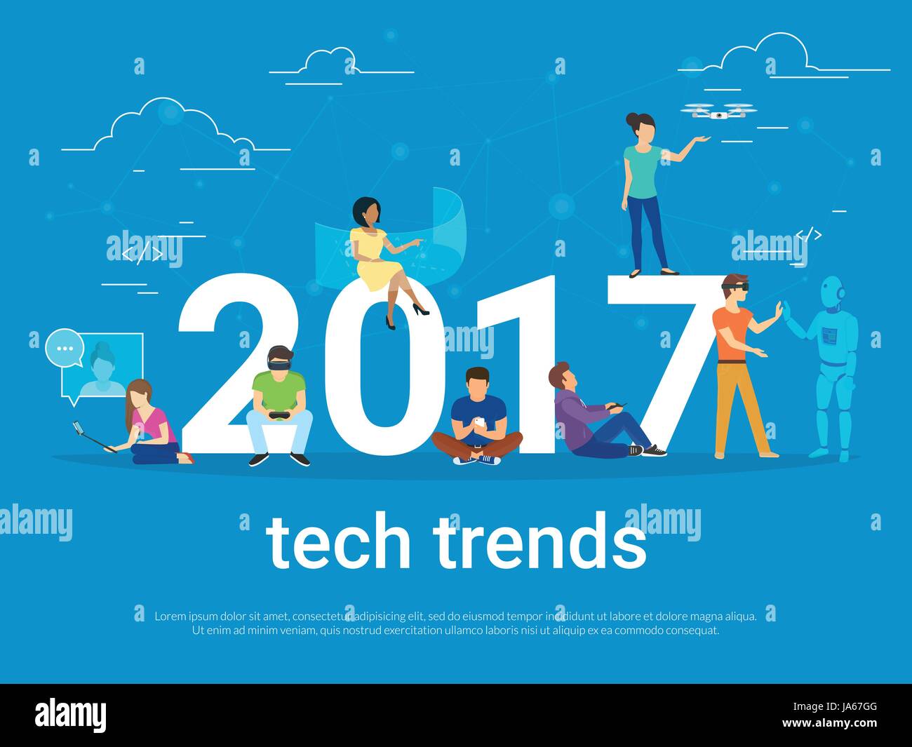 Remote technology trends Stock Vector Images - Alamy