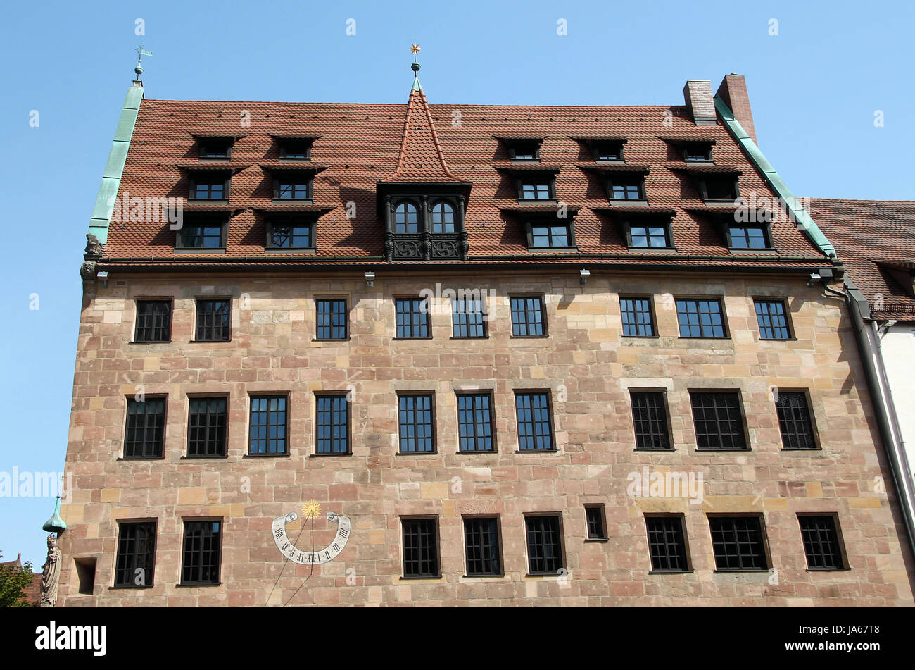 house, building, historical, bavaria, nuremberg, sandstone, building of ...
