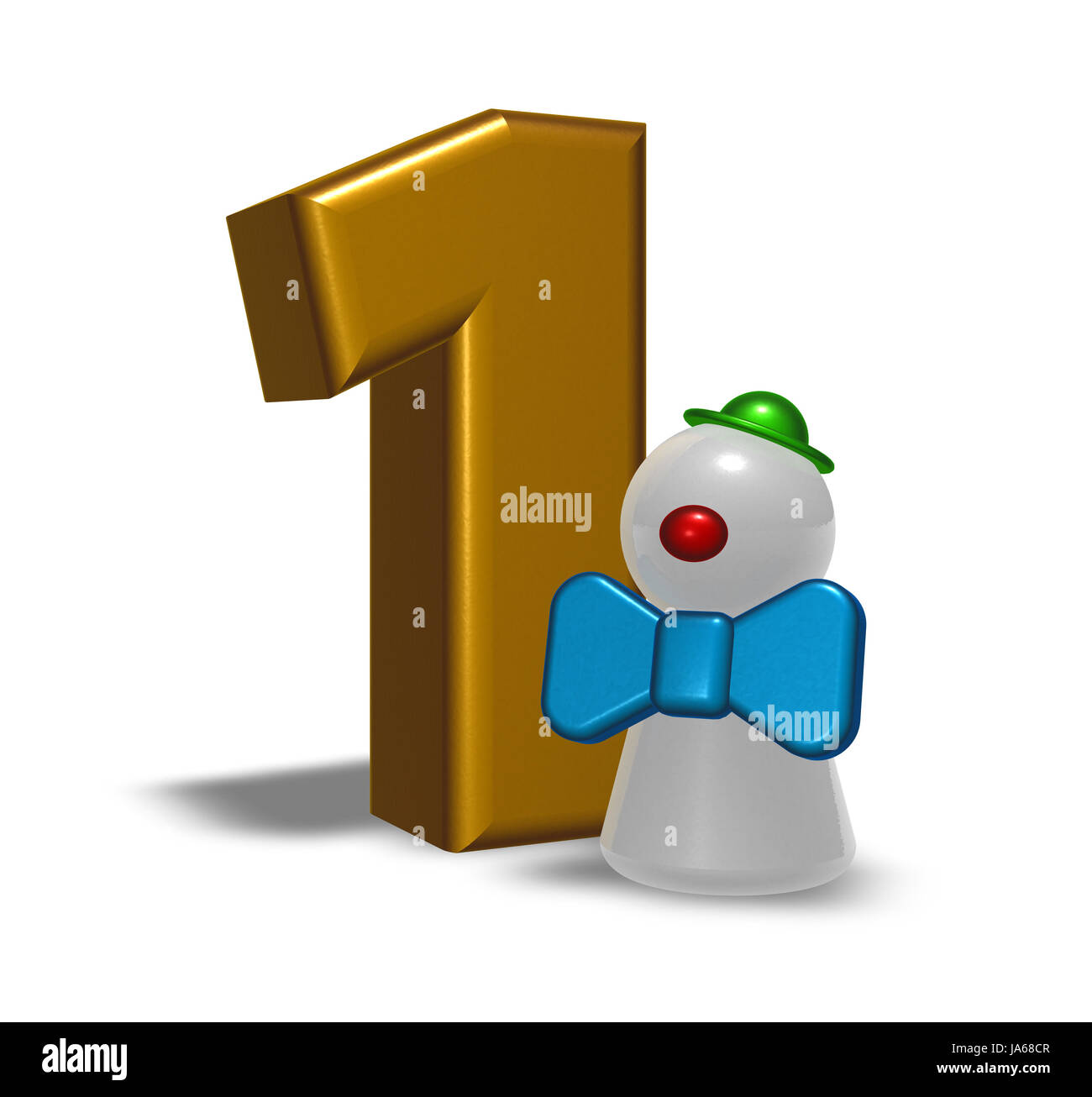 number one and clown Stock Photo - Alamy