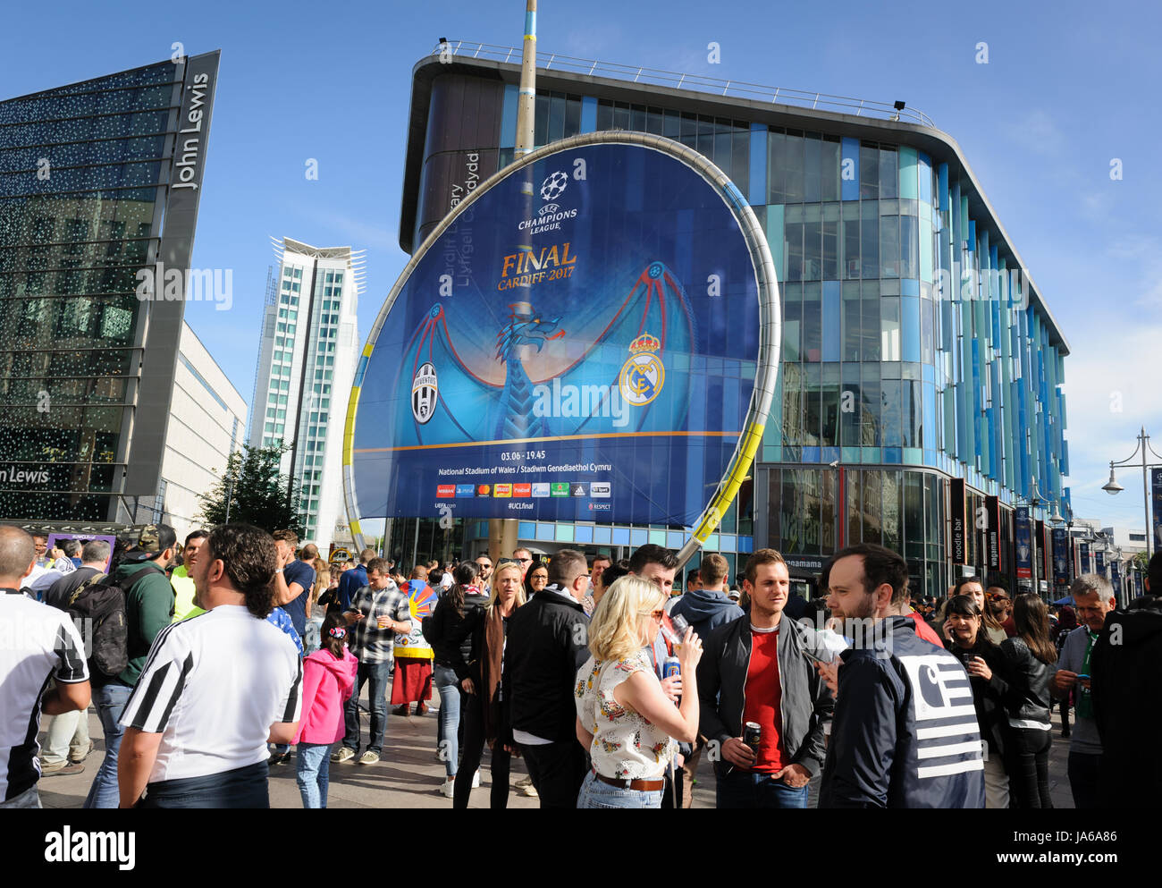 Champions League Final day, Cardiff, June 2017 Stock Photo - Alamy