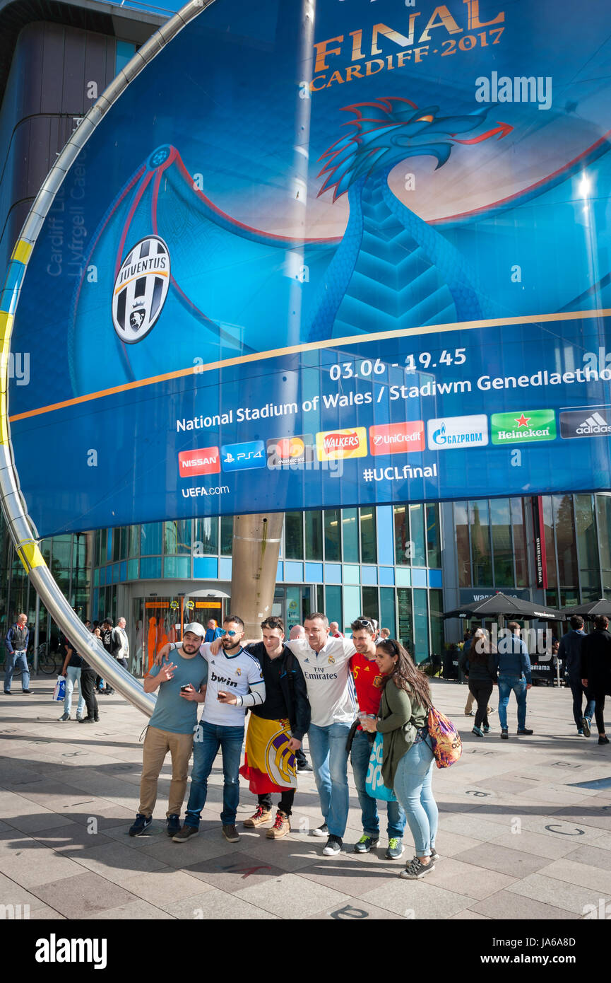 Champions League Final day, Cardiff, June 2017 Stock Photo - Alamy
