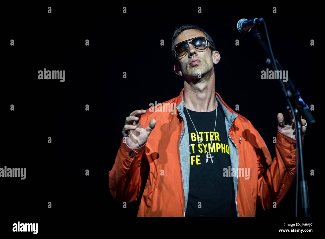 The english singer and song-writer Richard Ashcroft pictured on stage ...