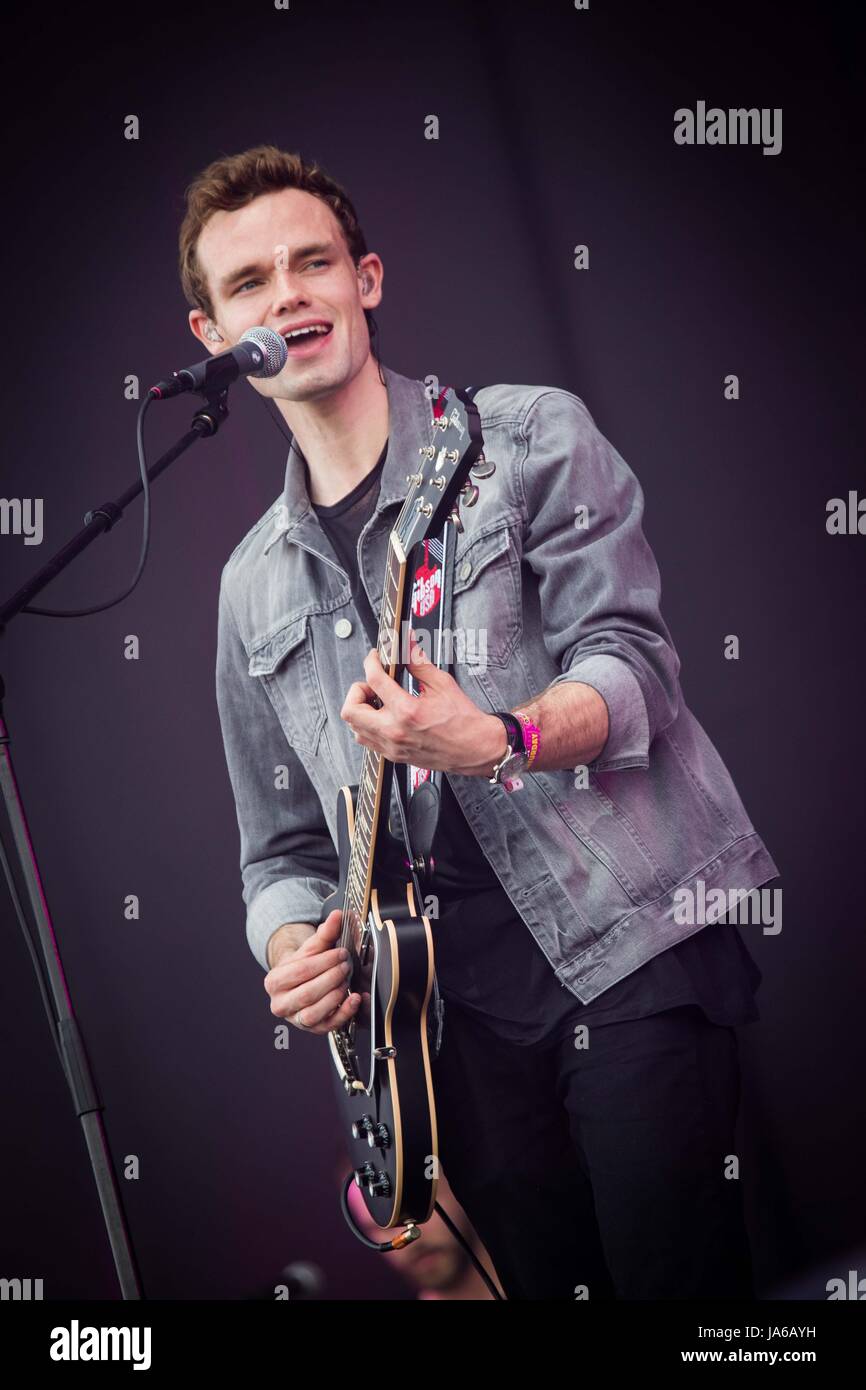 The british singer and song-writer James TW pictured on stage as he ...