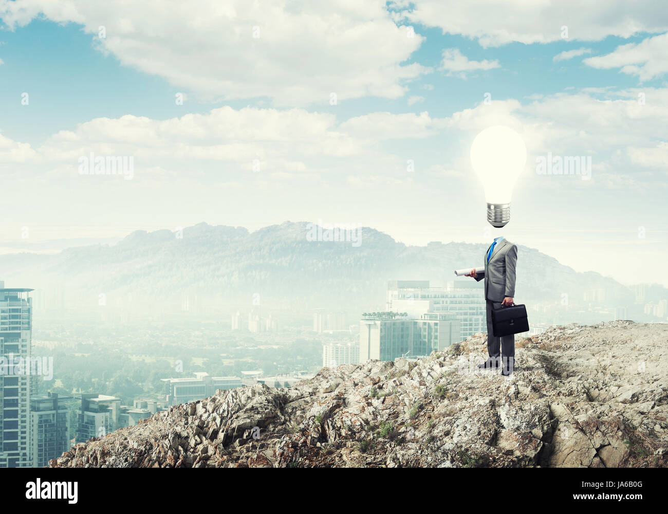 Man of creative ideas Stock Photo - Alamy