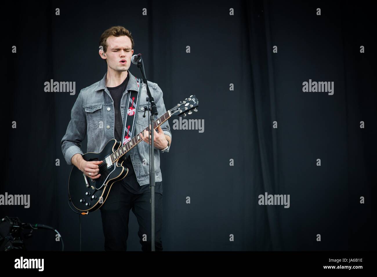 The british singer and song-writer James TW pictured on stage as he ...