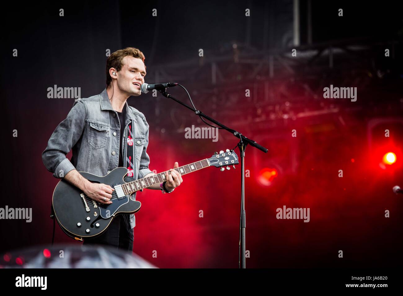 The british singer and song-writer James TW pictured on stage as he ...