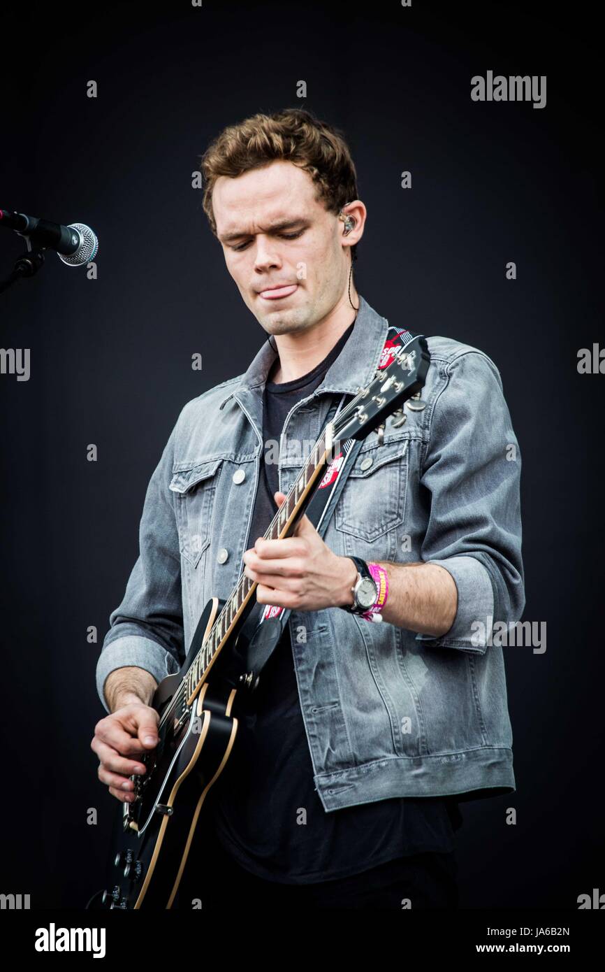The british singer and song-writer James TW pictured on stage as he ...