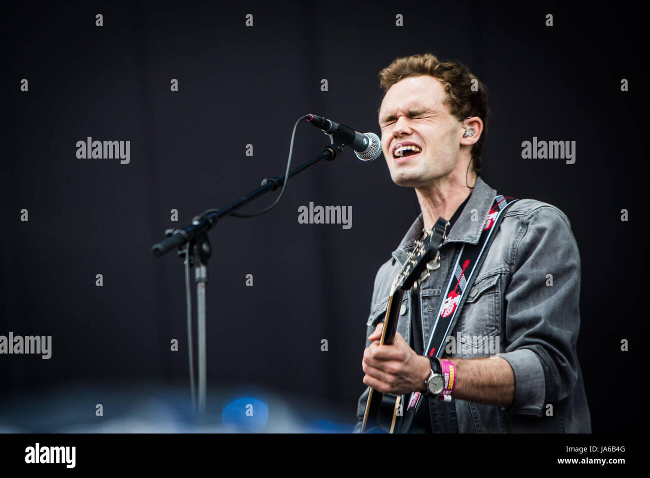 The british singer and song-writer James TW pictured on stage as he ...