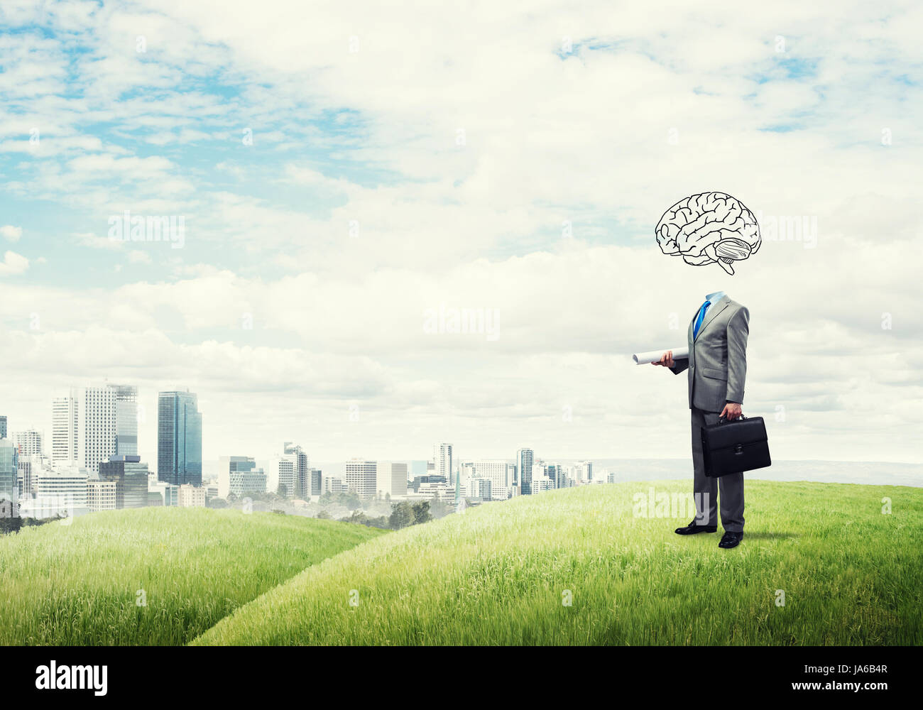 Man of great mind Stock Photo - Alamy