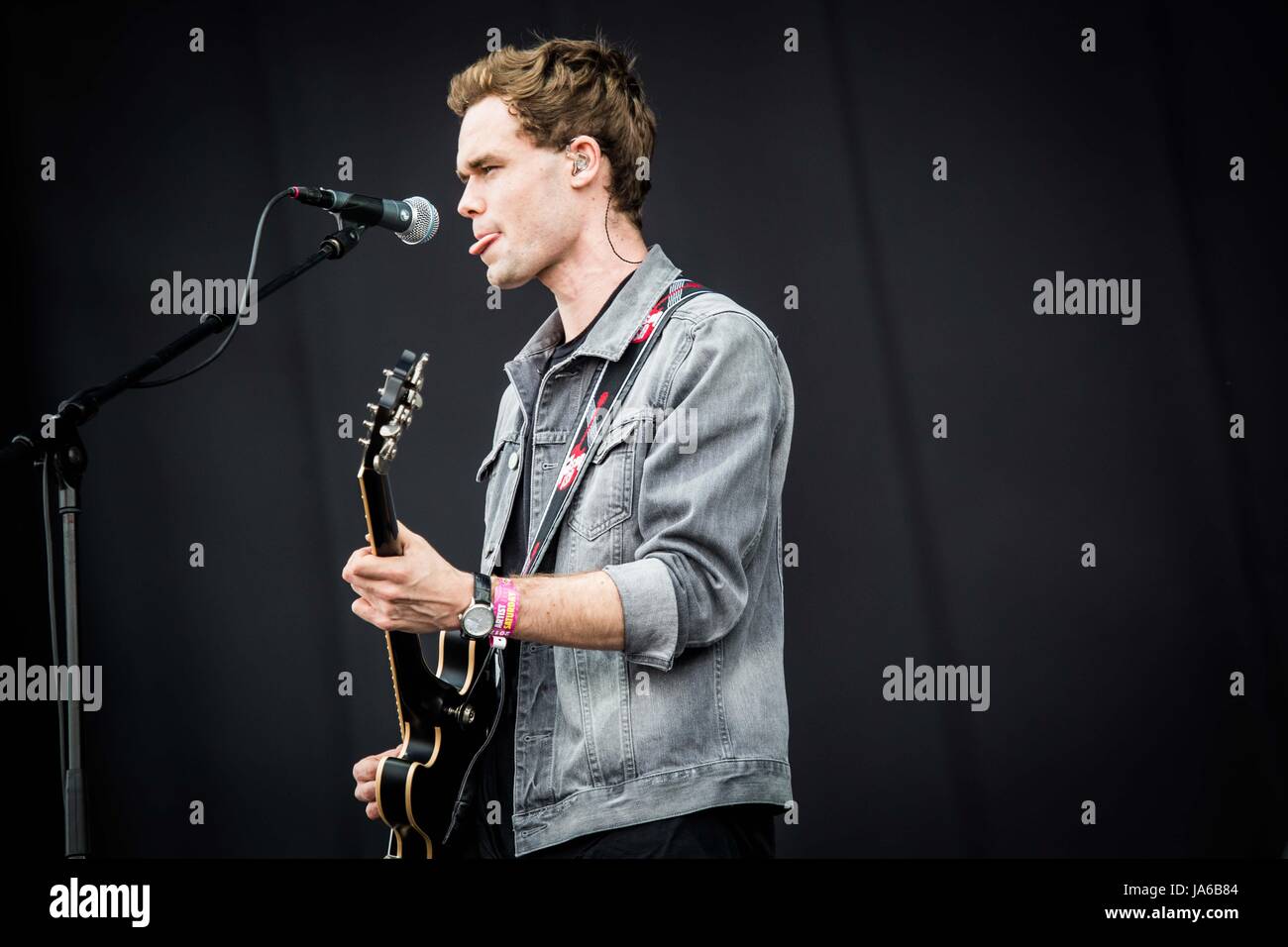 The british singer and song-writer James TW pictured on stage as he ...