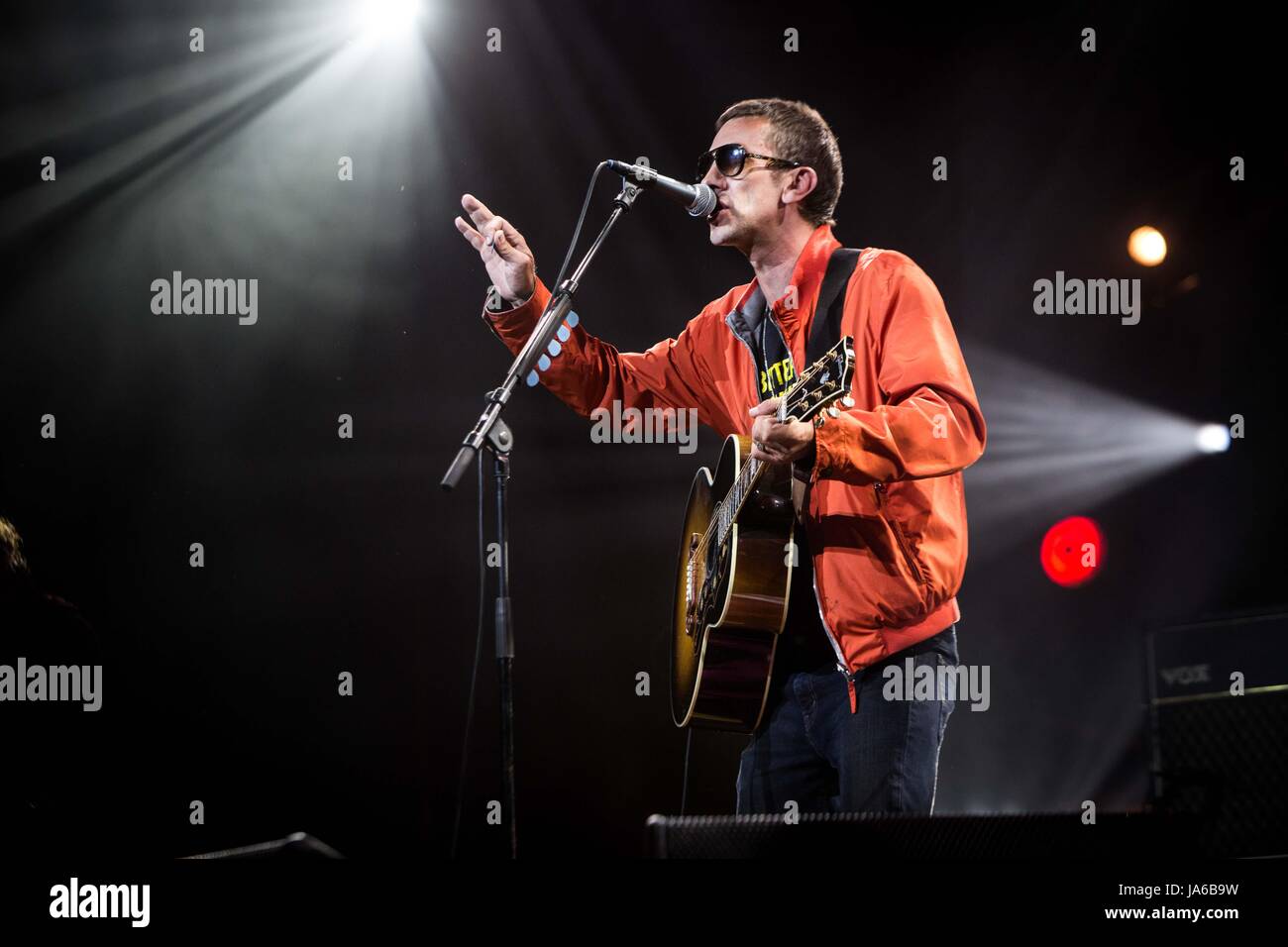 The english singer and song-writer Richard Ashcroft pictured on stage ...