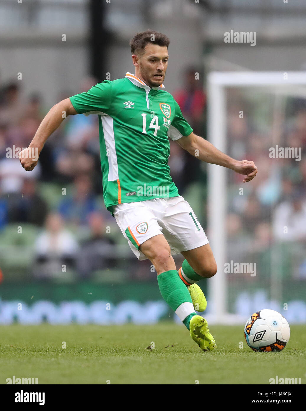 Republic Irelands Wes Hoolahan International Friendly Aviva Stadium ...