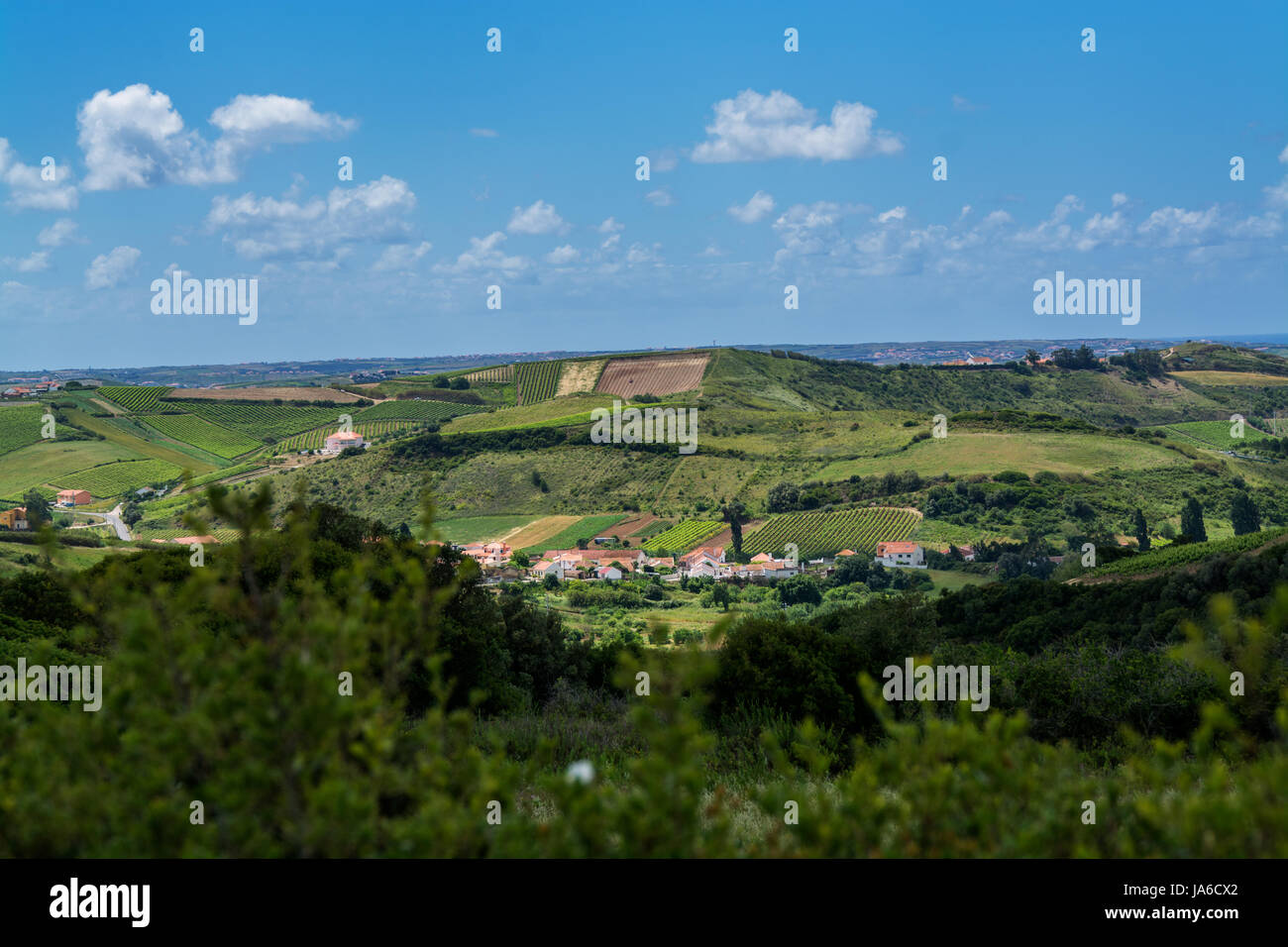 Torres Vedras Portugal. 18 May 2017.View of the country side inTorres ...