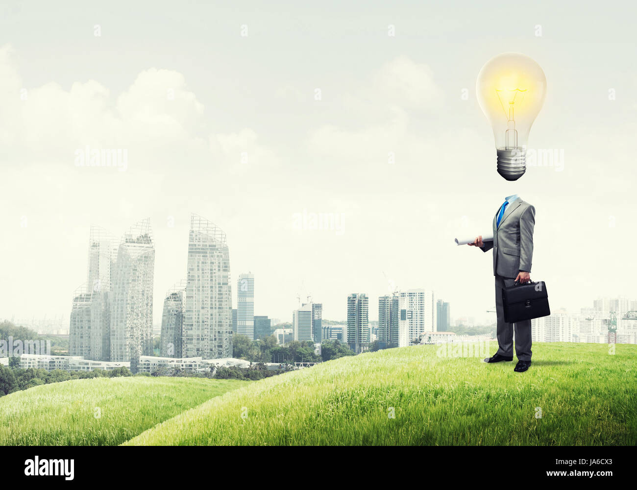Man of creative ideas Stock Photo - Alamy
