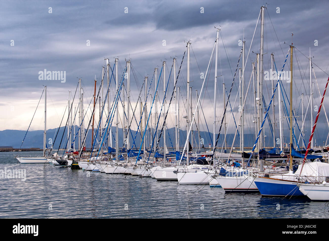 Yachts in Cagliari marina, Sardinia, Italy Stock Photo - Alamy