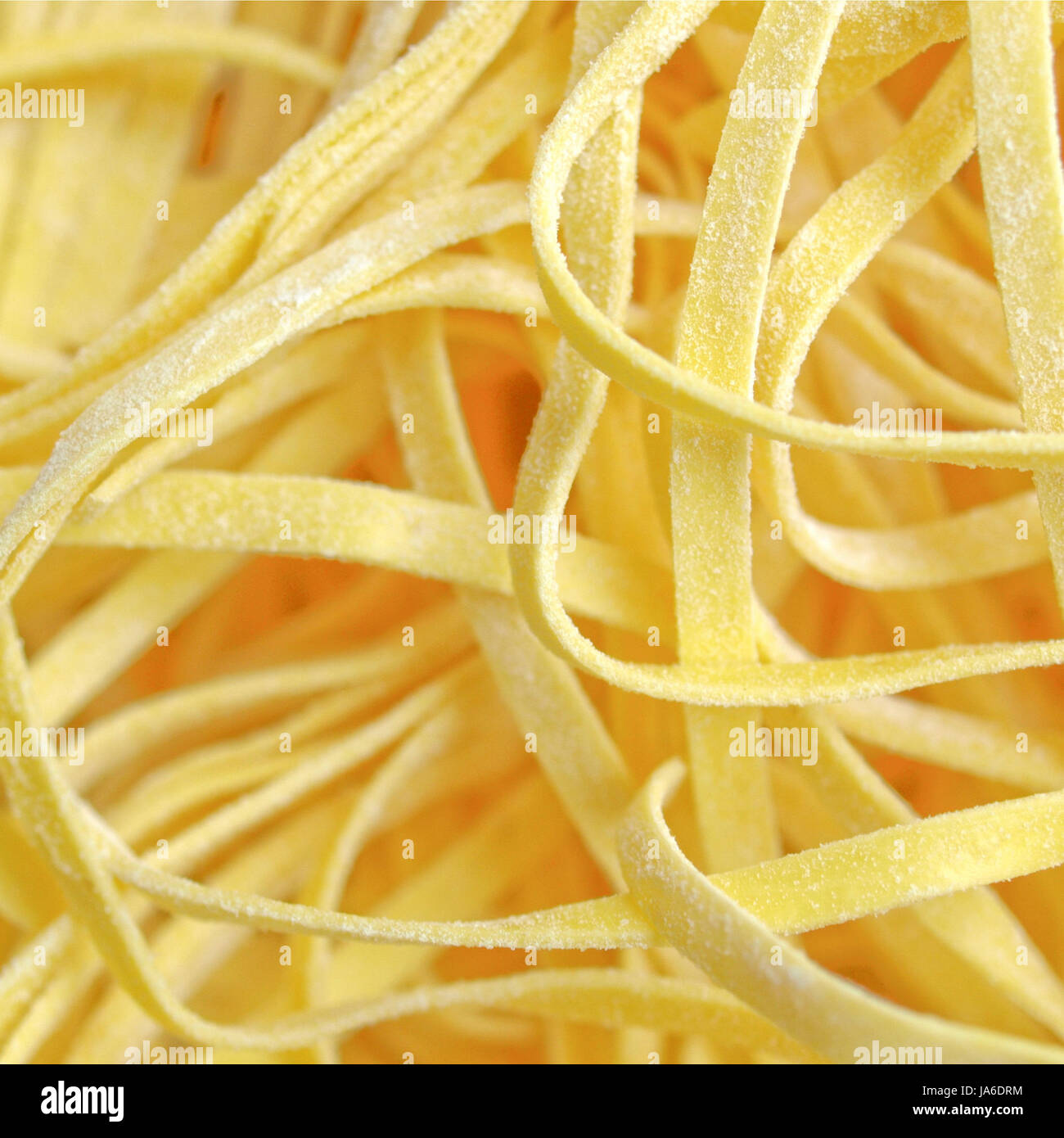 View of picture of Italian tagliatelle pasta Stock Photo - Alamy