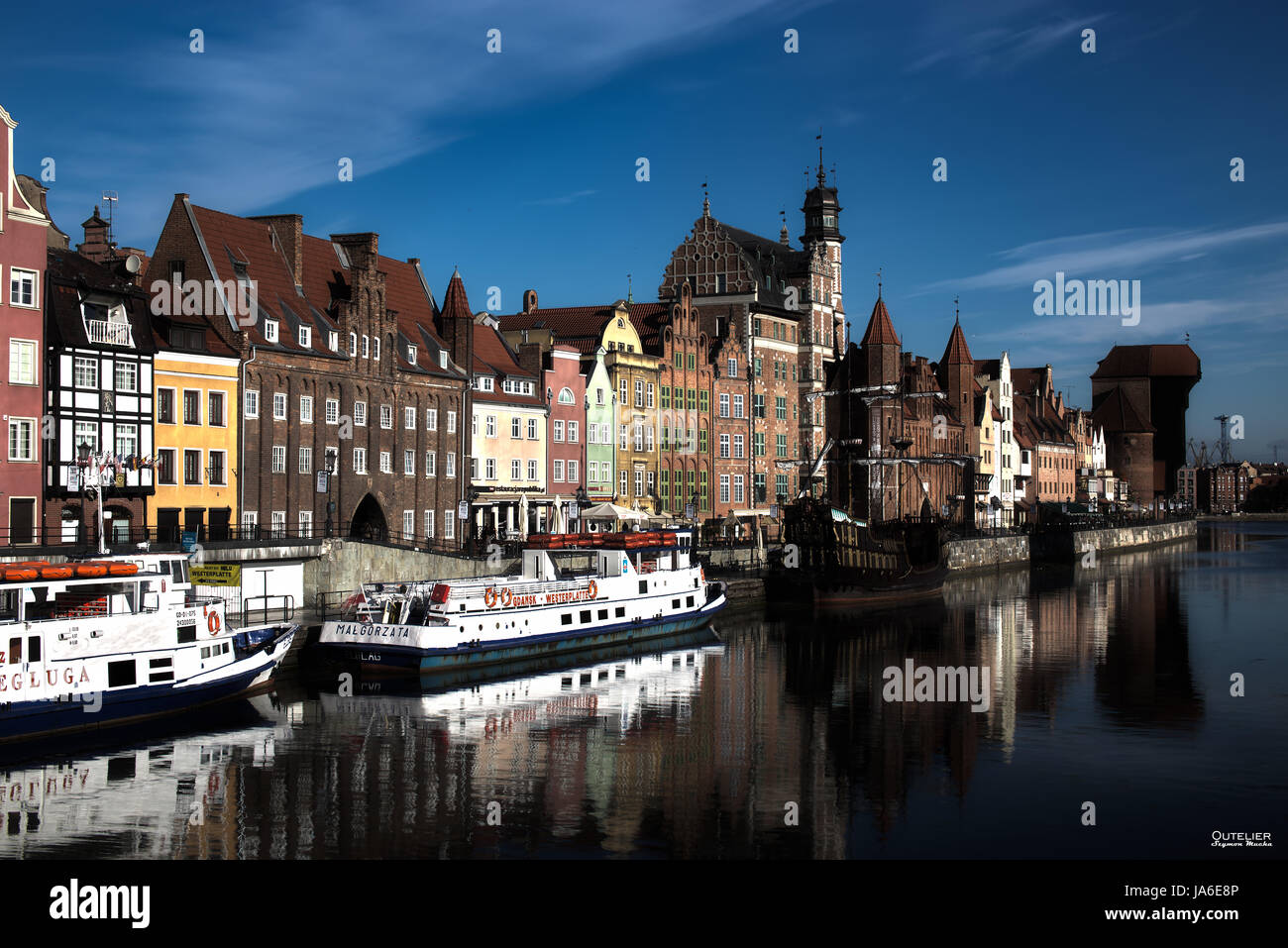 Gdansk, Danzig an old medieval polish and german city, the old town ...