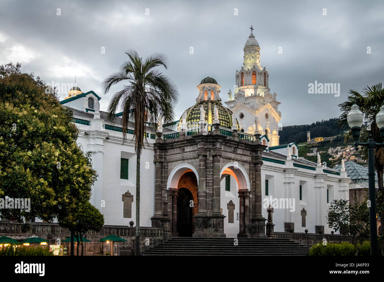 Plaza Grande and Metropolitan Cathedral - Quito, Ecuador Stock Photo ...