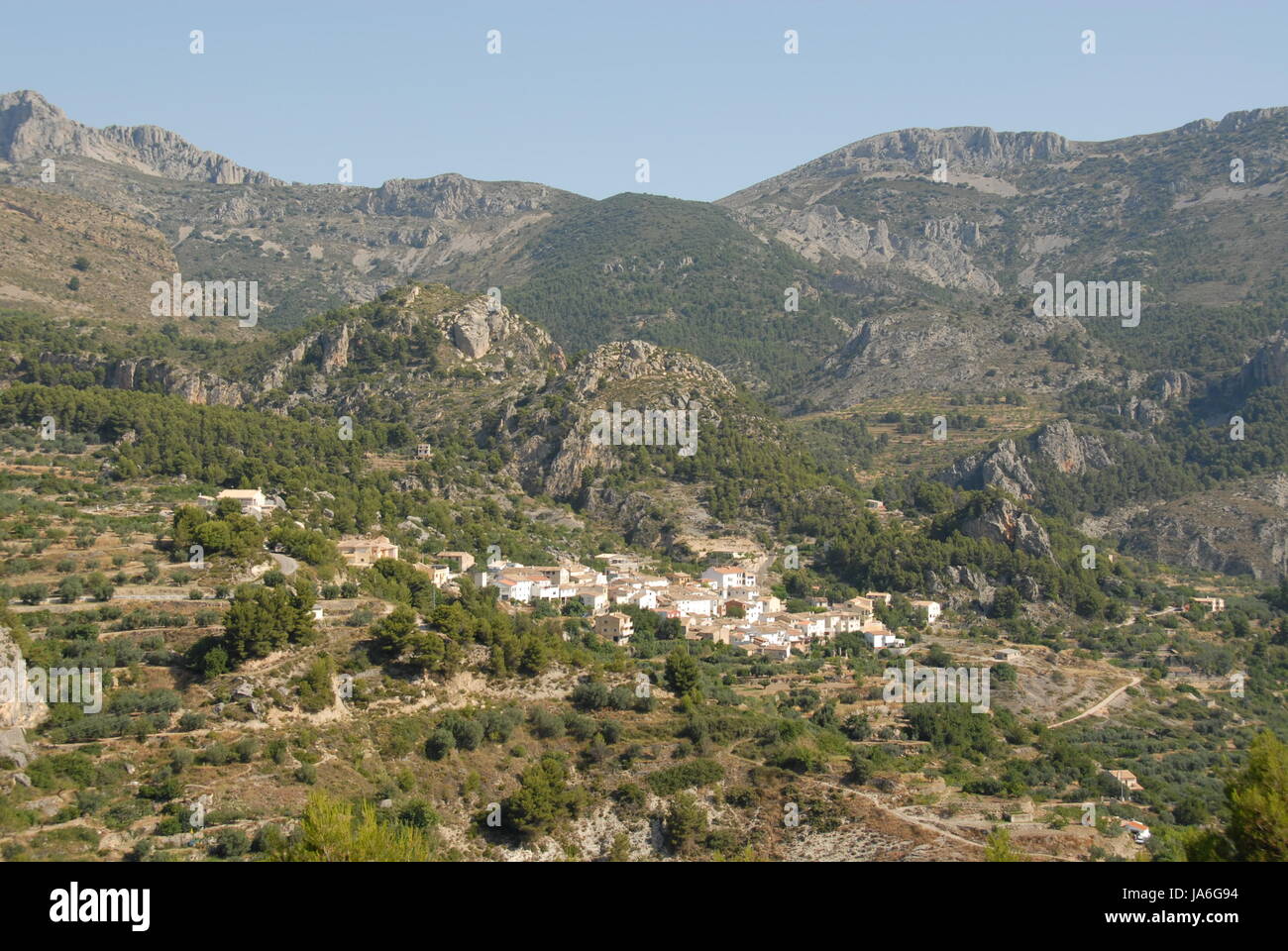 spain - hidden village in the mountains - abdet Stock Photo - Alamy