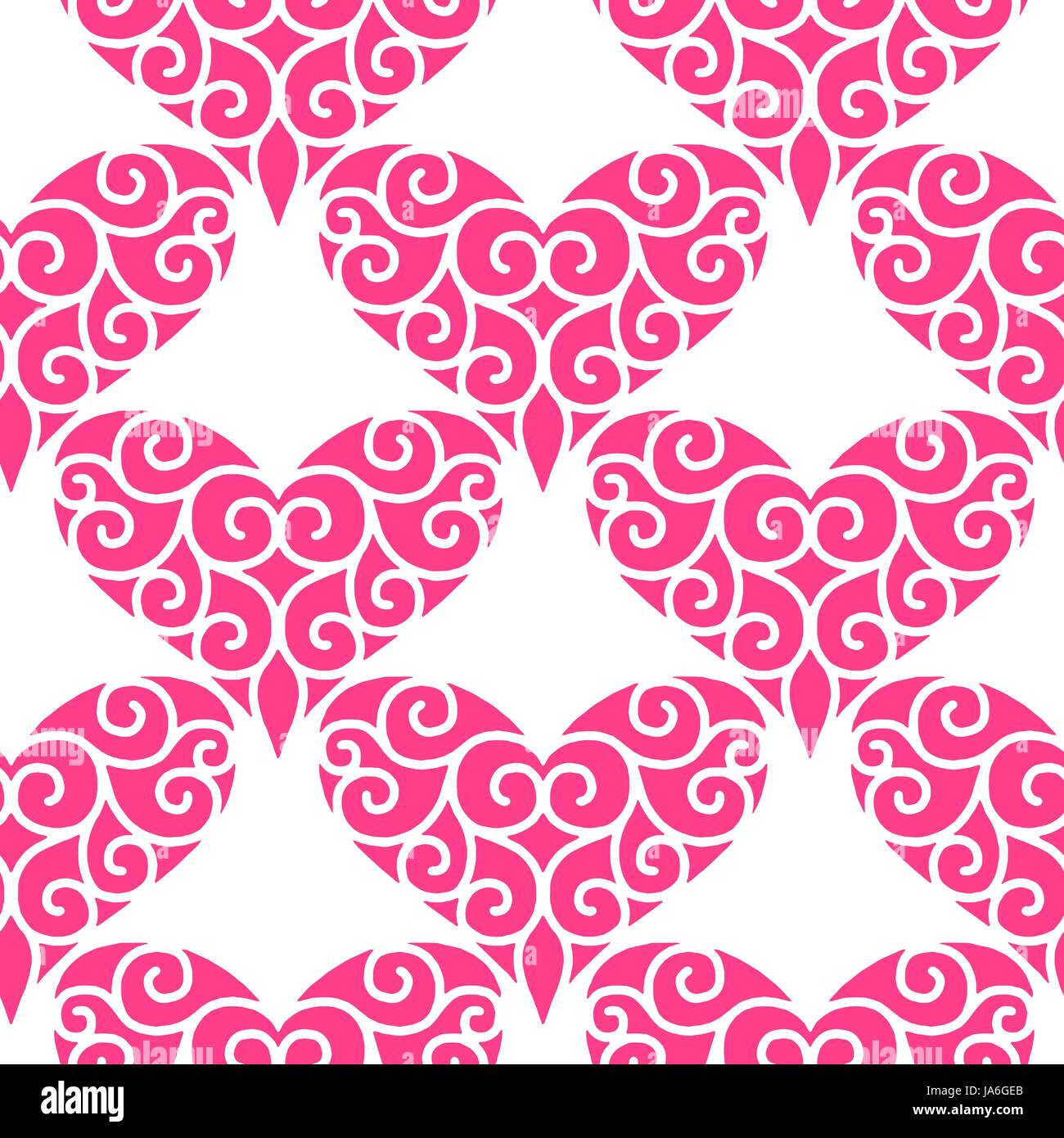 Contour heart shape made Stock Vector Images - Alamy