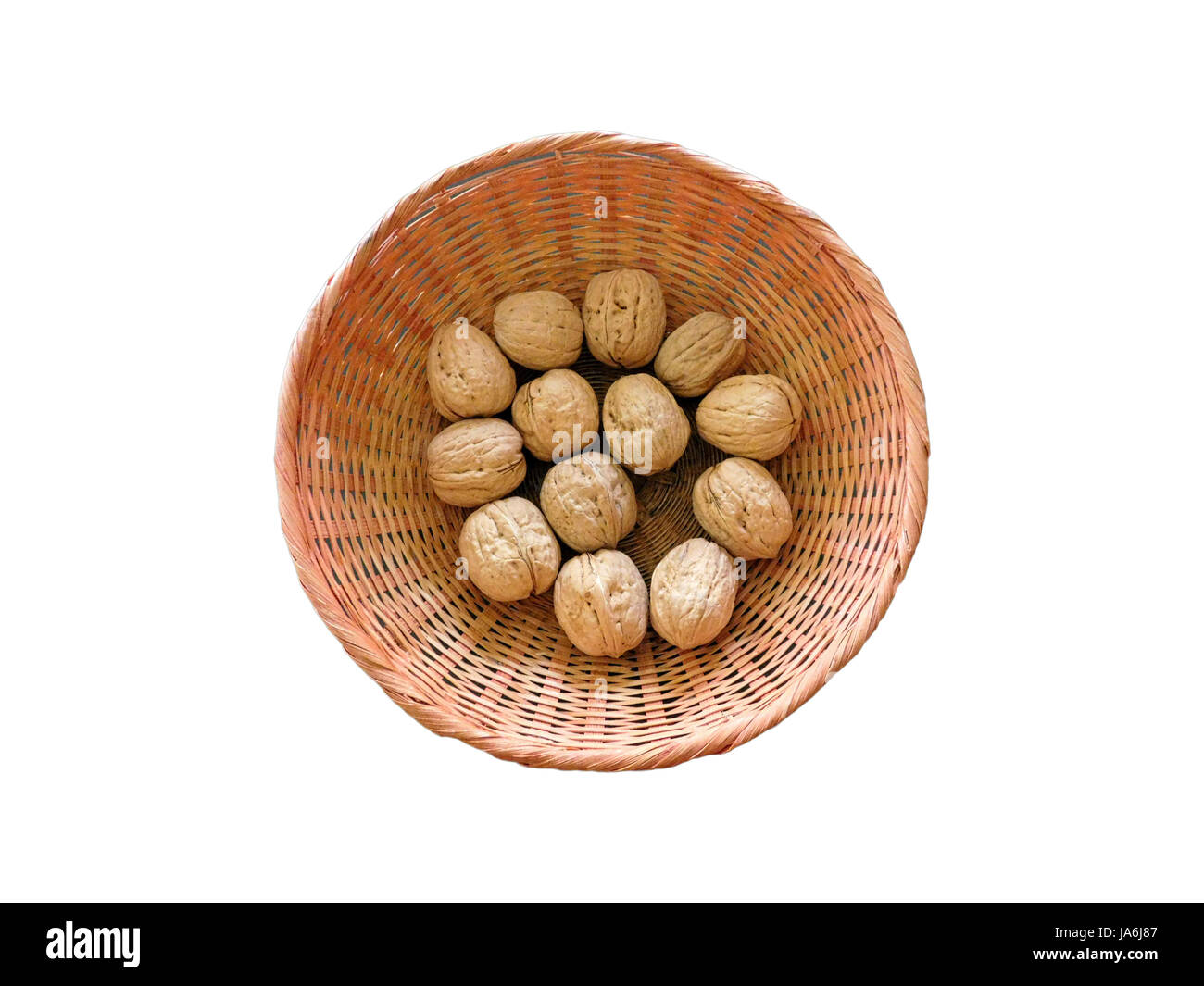 Nuts with shell on white background Stock Photo - Alamy