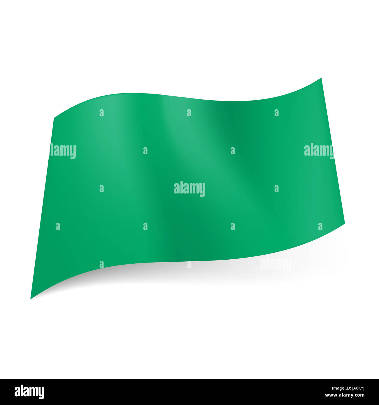 Former national flag of Libya, which represents solid green field. It ...
