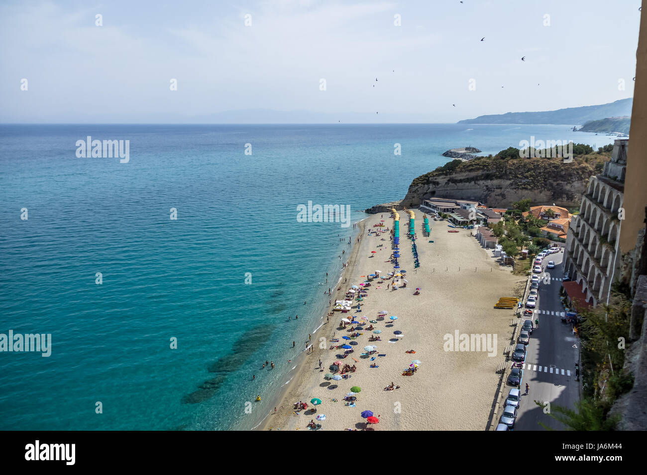 Aerial view of Tropea beach - Tropea, Calabria, Italy Stock Photo - Alamy