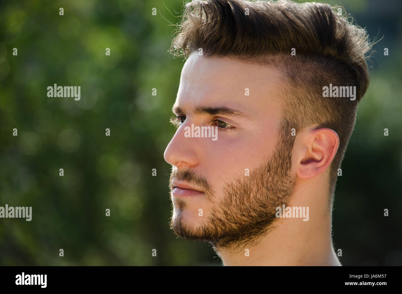 guy, profile, beautiful, beauteously, nice, single, closeup, male ...