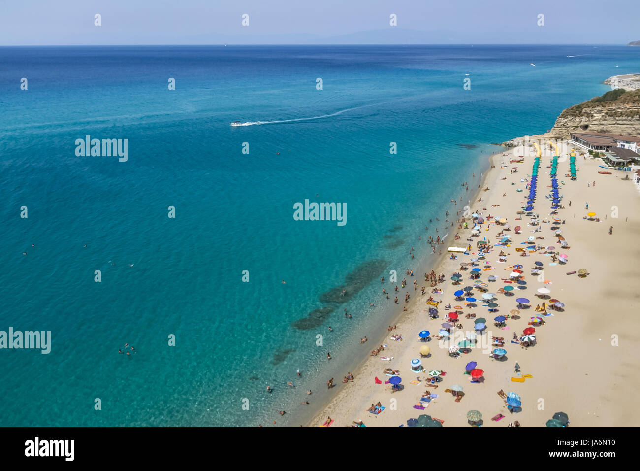 Aerial view of Tropea beach - Tropea, Calabria, Italy Stock Photo - Alamy