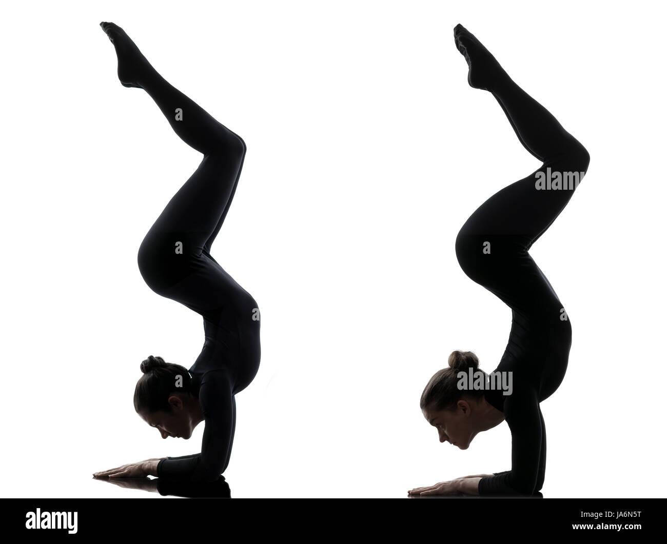 Contortionist silhouette hi-res stock photography and images - Alamy
