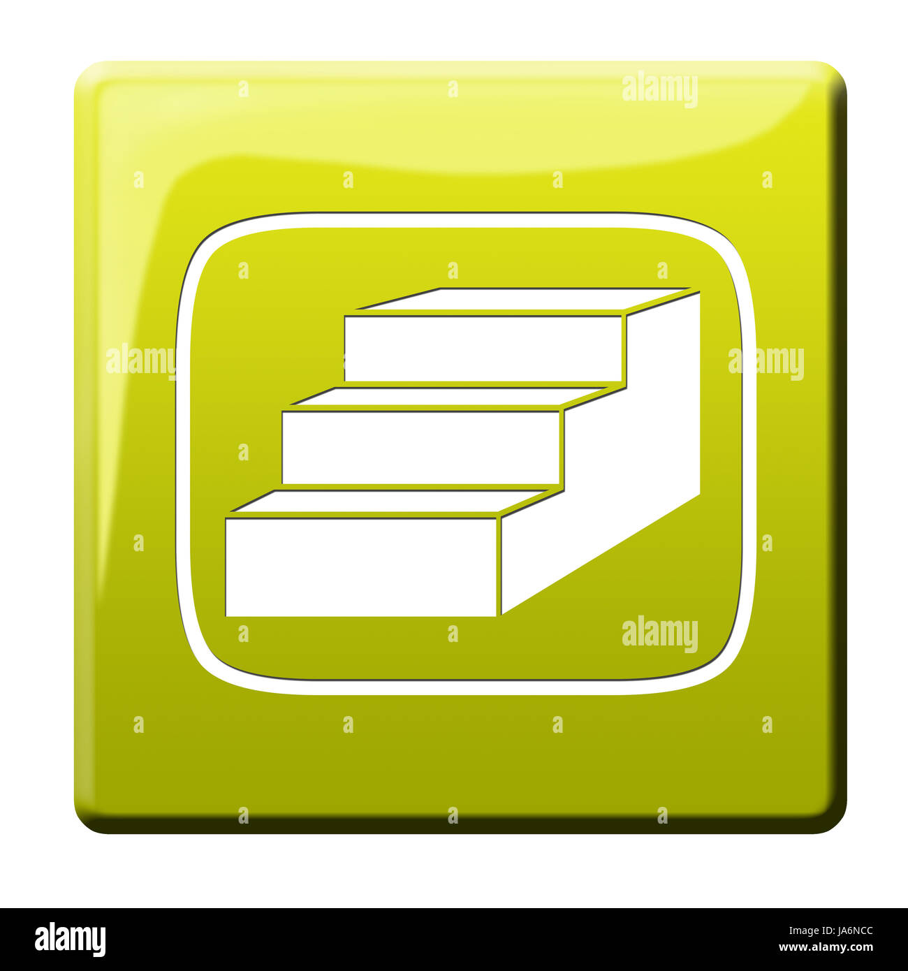 Stairs sign Cut Out Stock Images & Pictures - Alamy