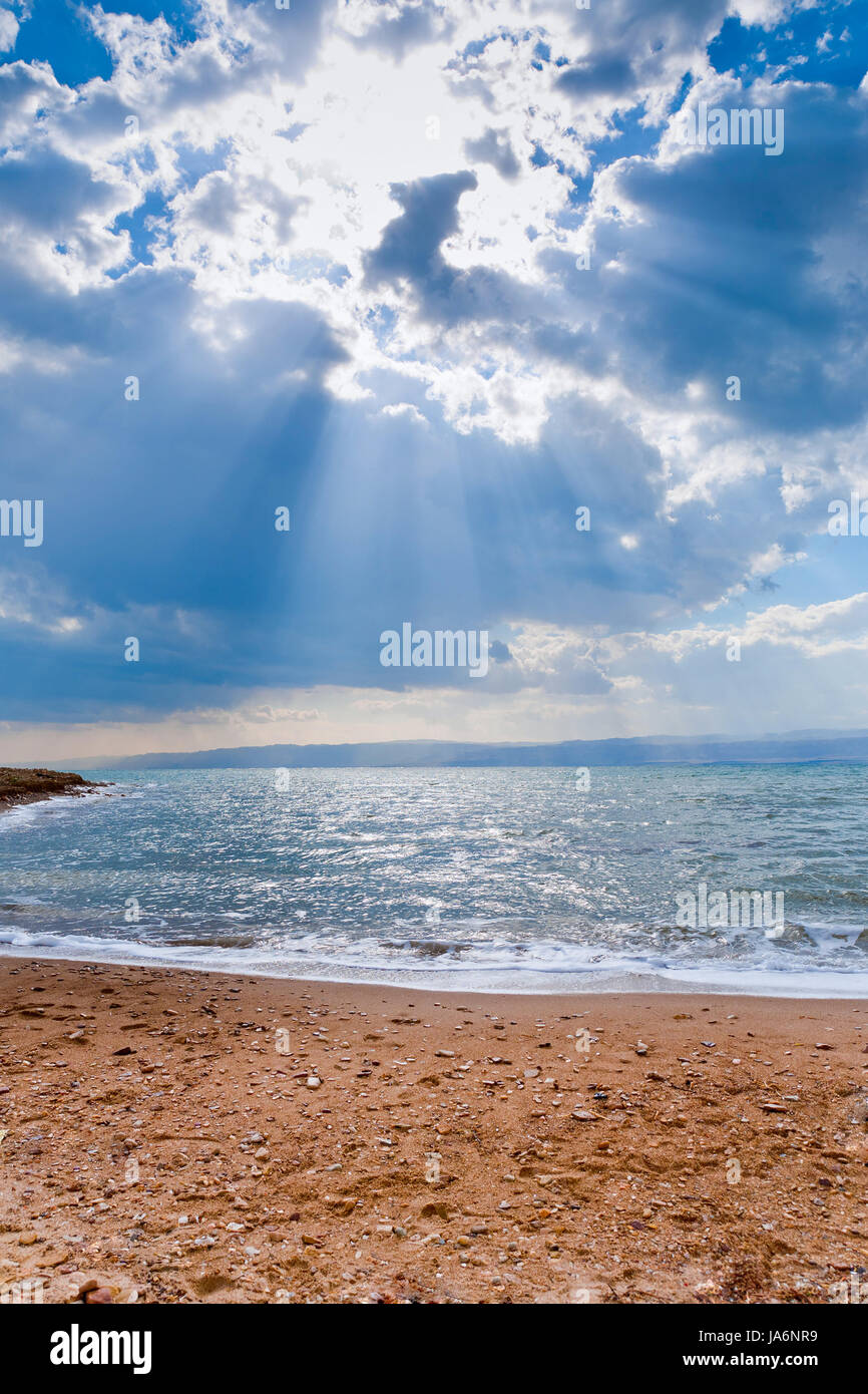 horizon, sunset, beam, cloud, beach, seaside, the beach, seashore ...