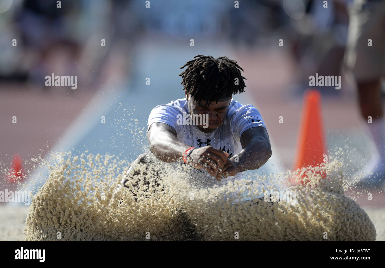Caleb Roberson of Upland places fifth in the long jump at 23-5 1/2 ...