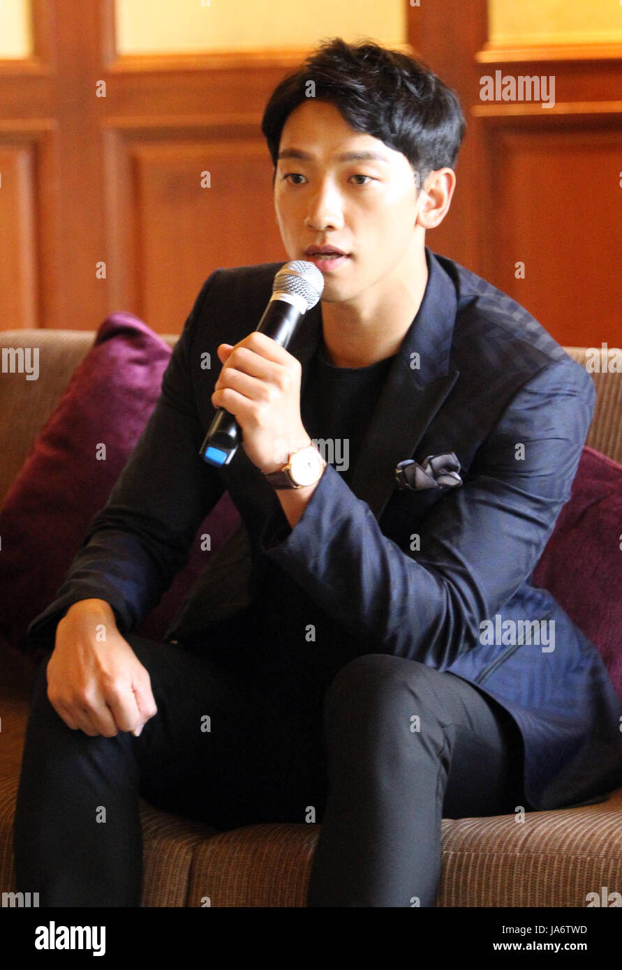 S. Korean singer Rain in Bangkok South Korean singer Rain speaks during ...