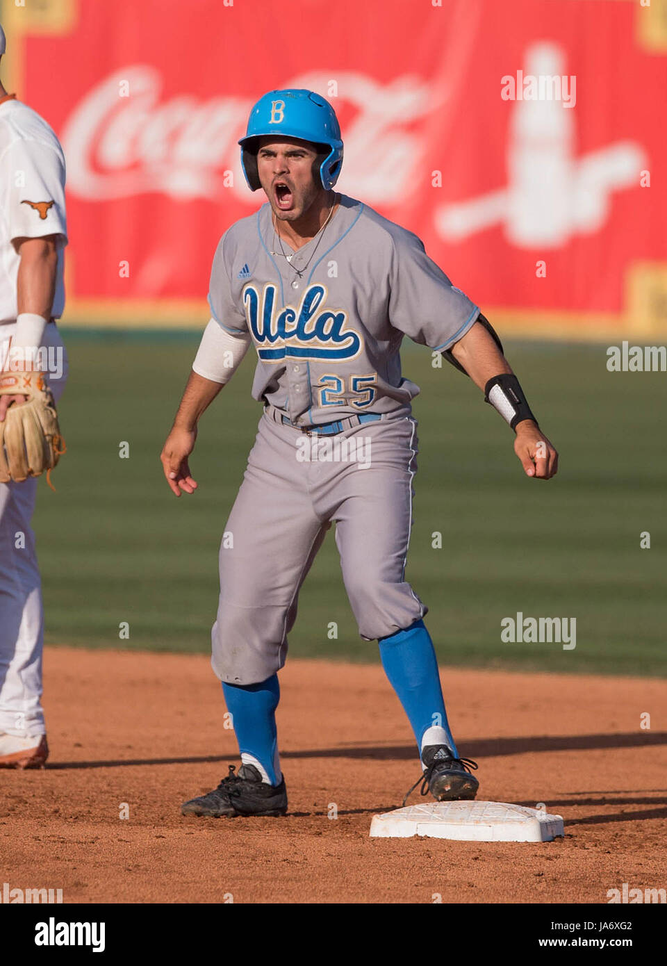 Long Beach, CA. 02nd June, 2017. UCLA outfielder (25) Daniel Amaral ...